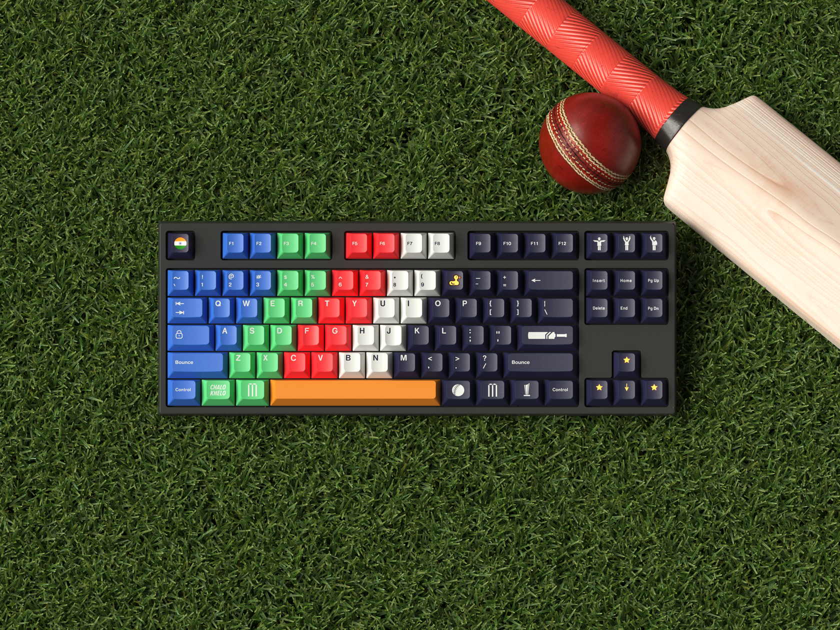 India Cricket Gaming Mechanical Keyboard – Chalo Khelo