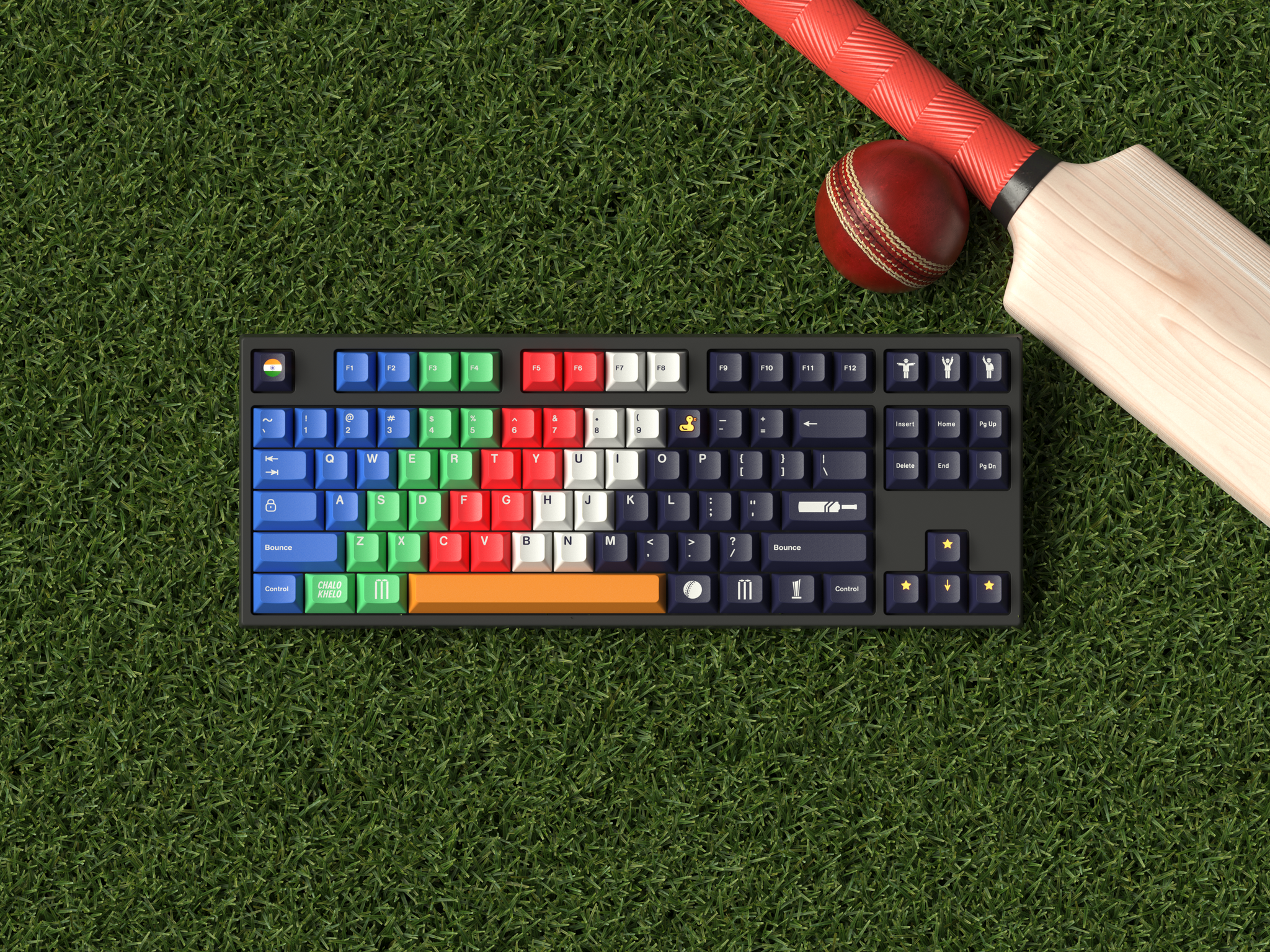 India Cricket Gaming Mechanical Keyboard – Chalo Khelo