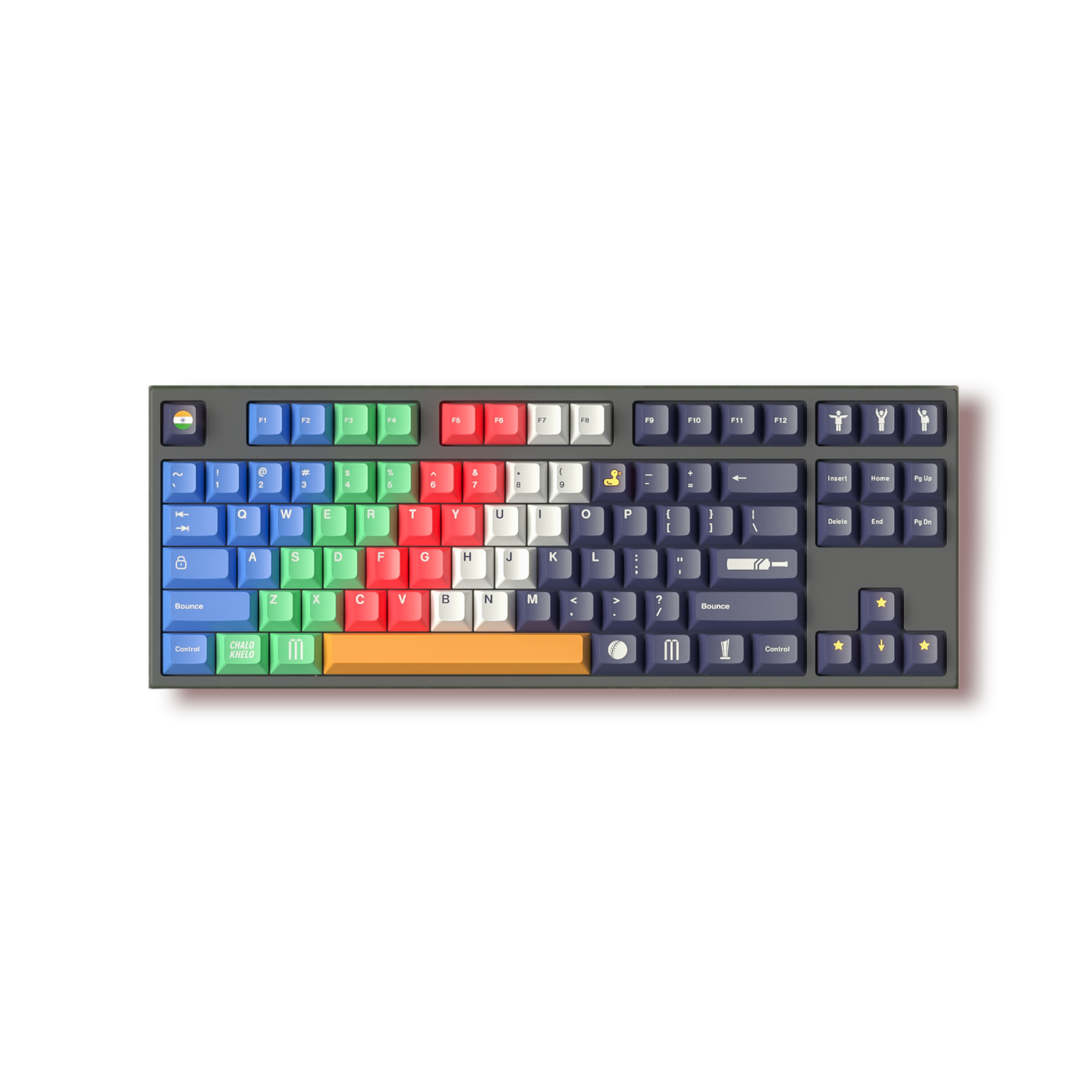 India Cricket Gaming Mechanical Keyboard – Chalo Khelo
